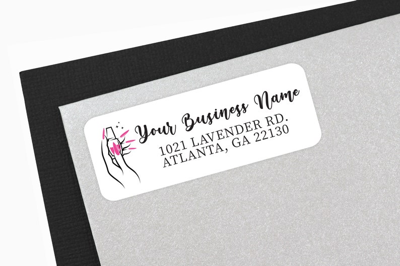 18 Custom Business Address Labels - Clear Address Labels - Mailing ...