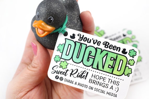 St Patrick's Day Youve Been Ducked Duck Tags Ducking | Etsy