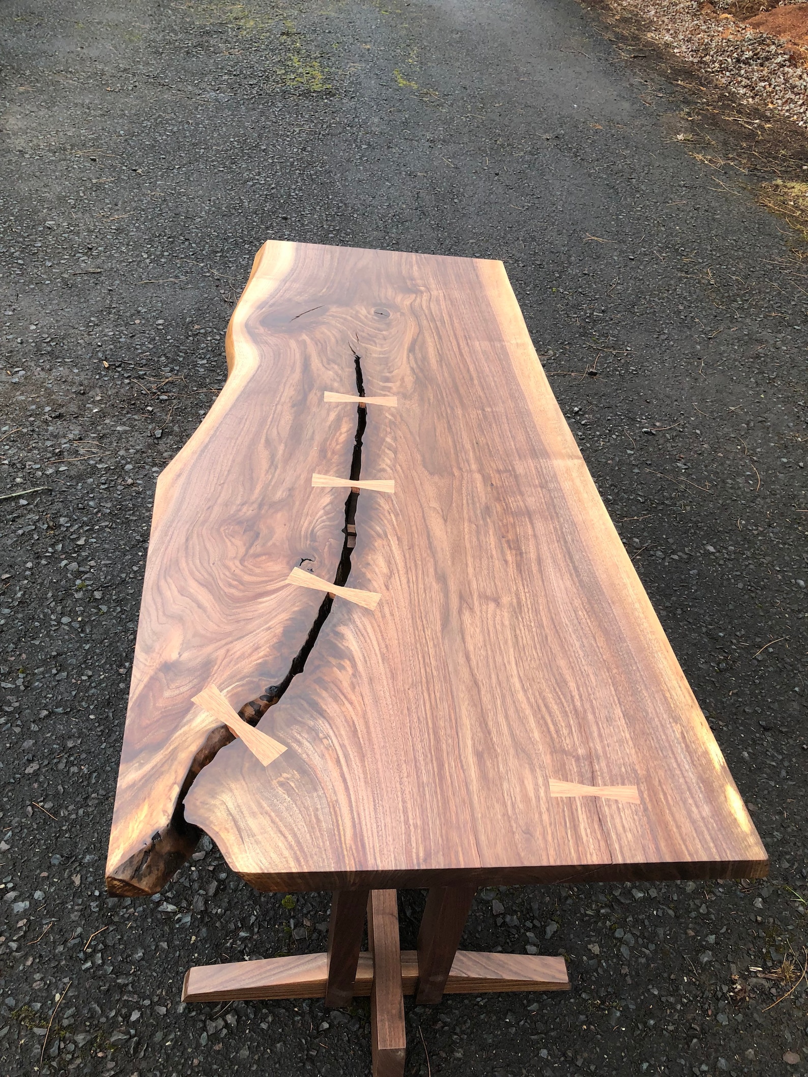 George Nakashima Style Desk Made With American Walnut - Etsy