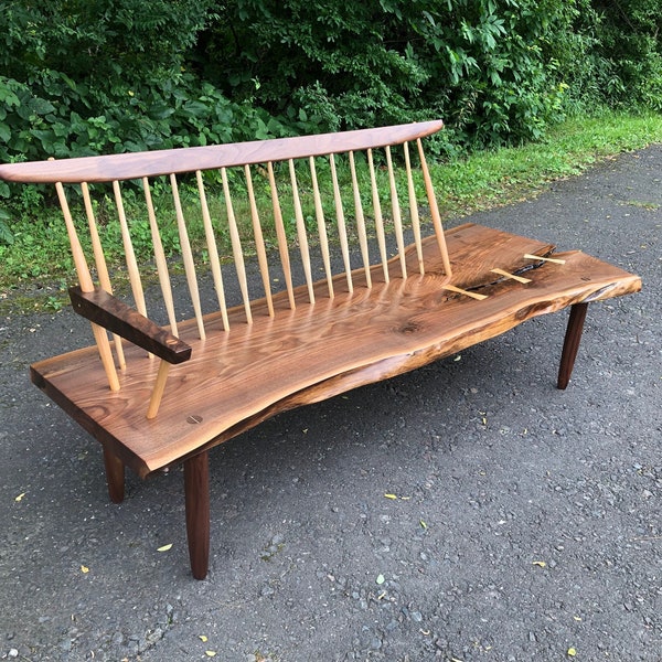 Live Edge Bench - Etsy