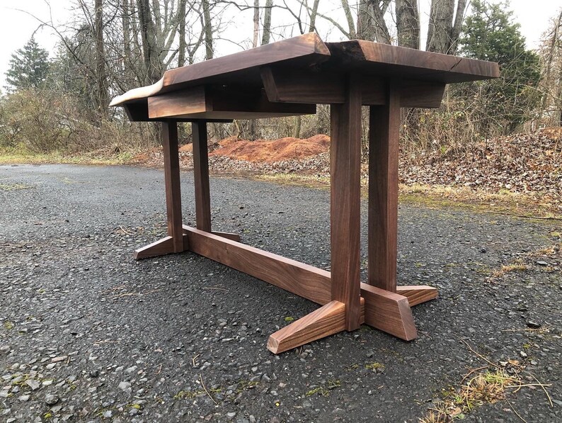 George Nakashima Style Desk Made With American Walnut - Etsy