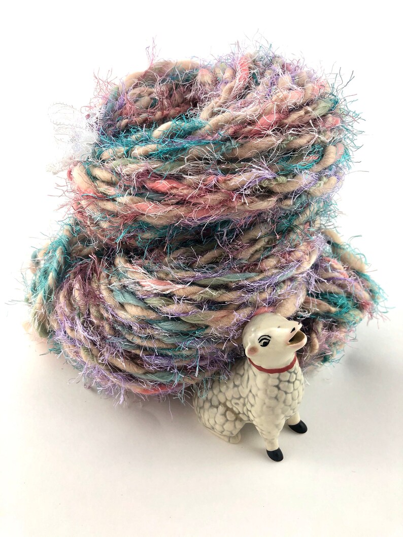 Super Bulky Super Fun Art Yarn Handspun Wool Eyelash | Etsy