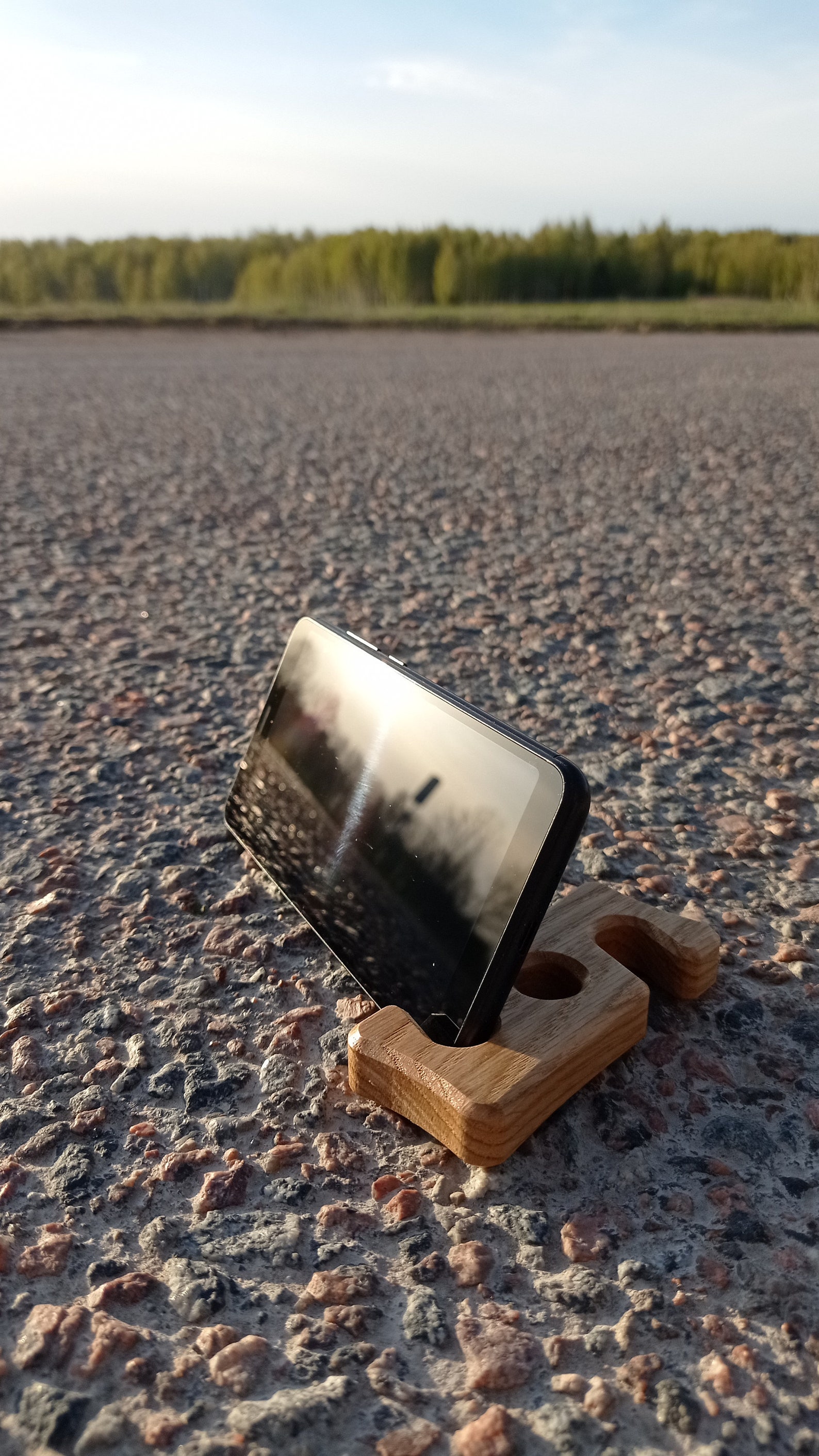 Oak Wood Phone Stand Smartphone Holder Wooden Phone Holder - Etsy