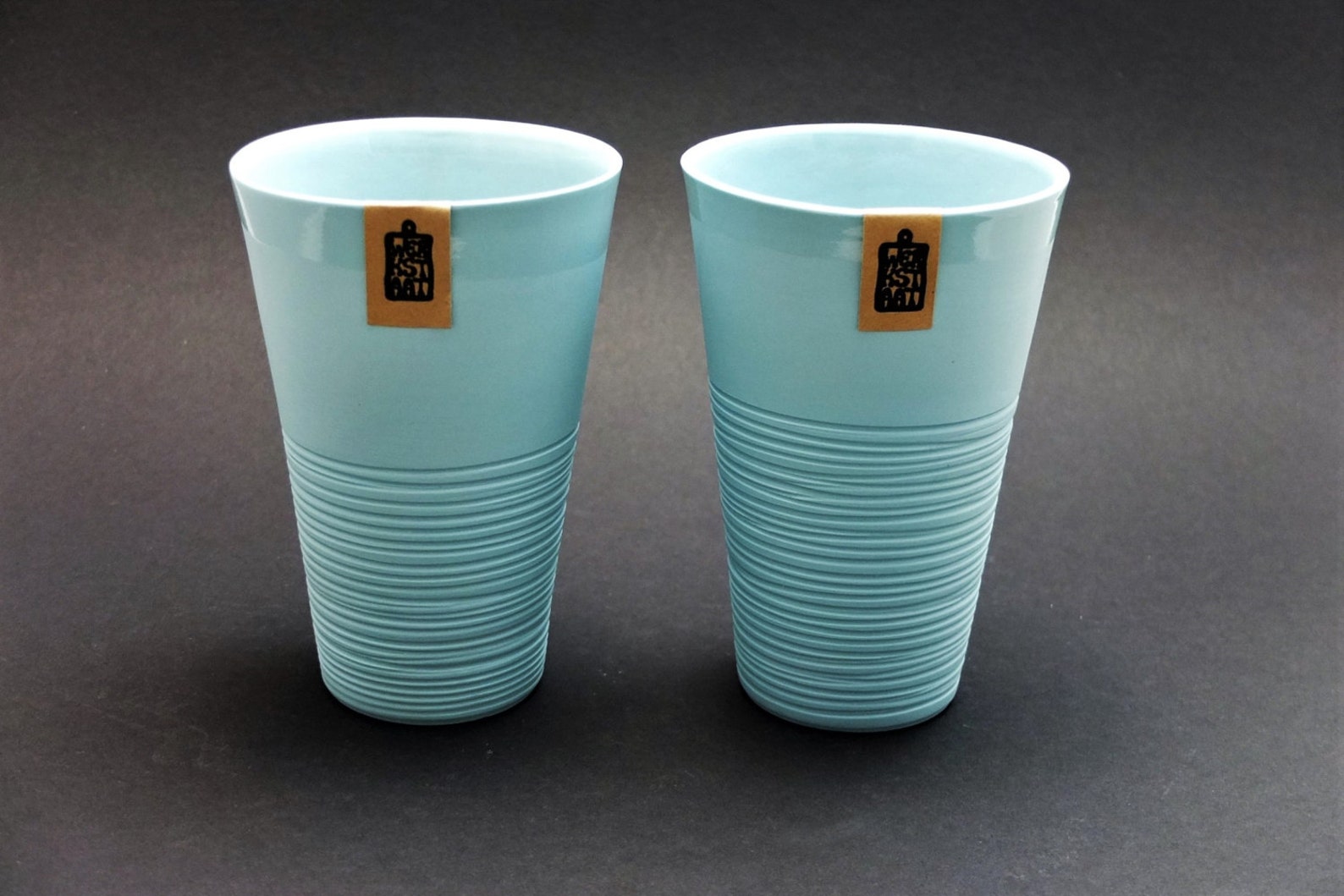 Mint Green Ripped Porcelain Mug, Large Thupler, XL Mug, Large Mug ...