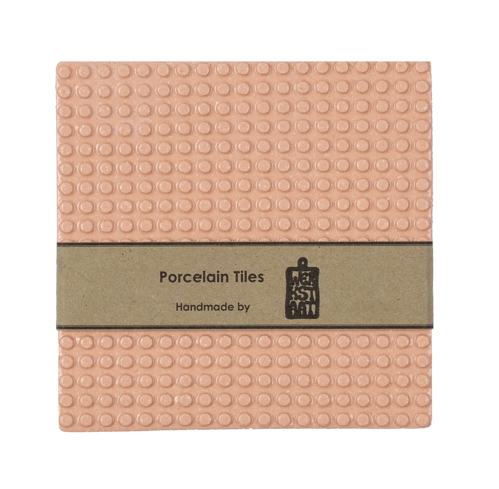 Modern Baby Rosa Coaster, Porcelain Tiles, Minimal Coasters, Large ...