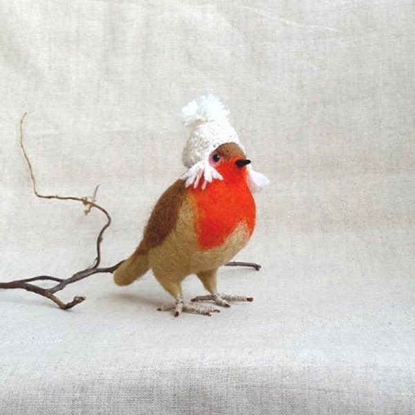 Needle Felted Robin - Etsy