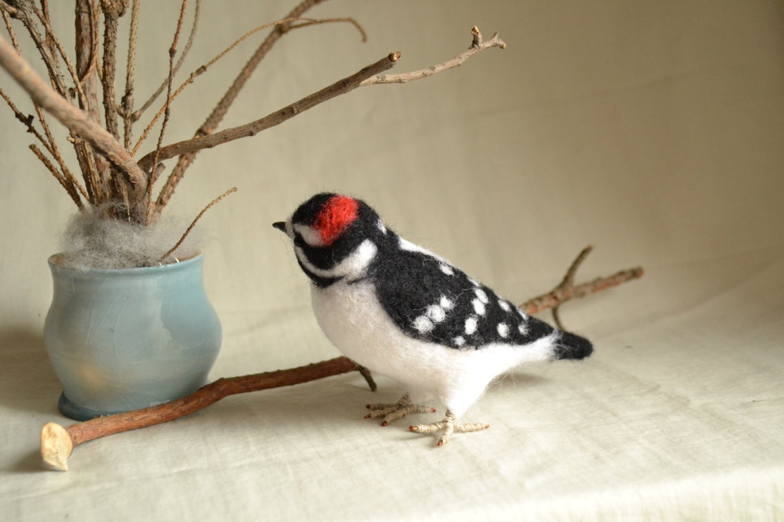 Needle Felted Birds Felted Birds Felted Animals Downy - Etsy