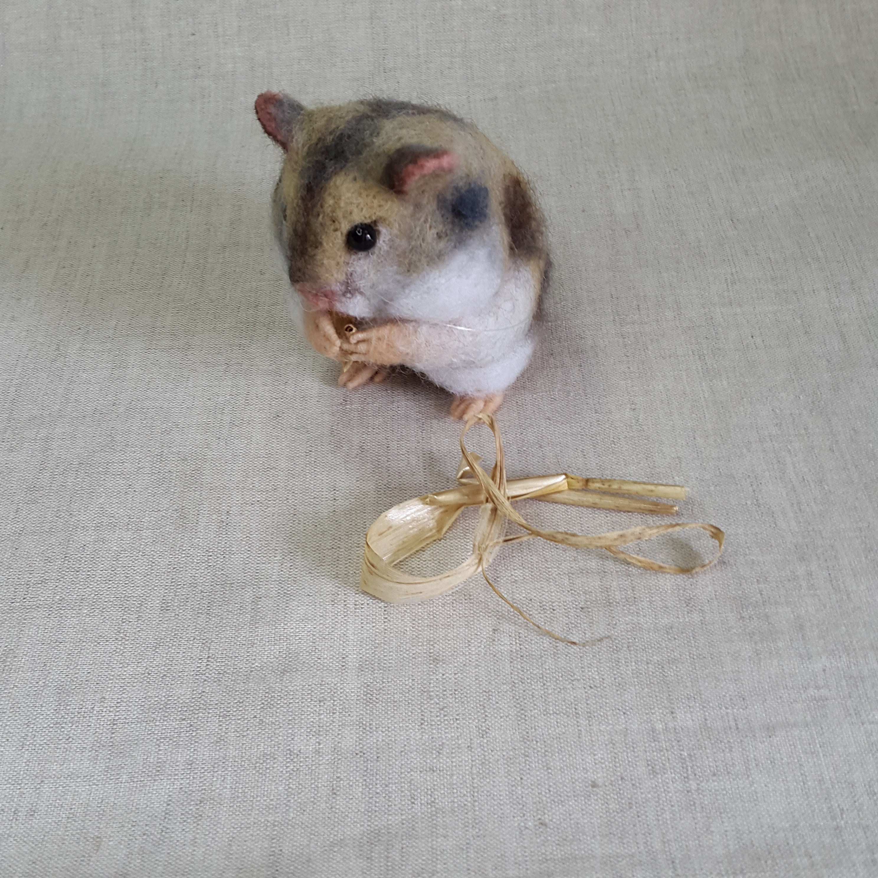 Hamster Felt Toys Needle Wool Animals Sculpture Felted Hamster | Etsy