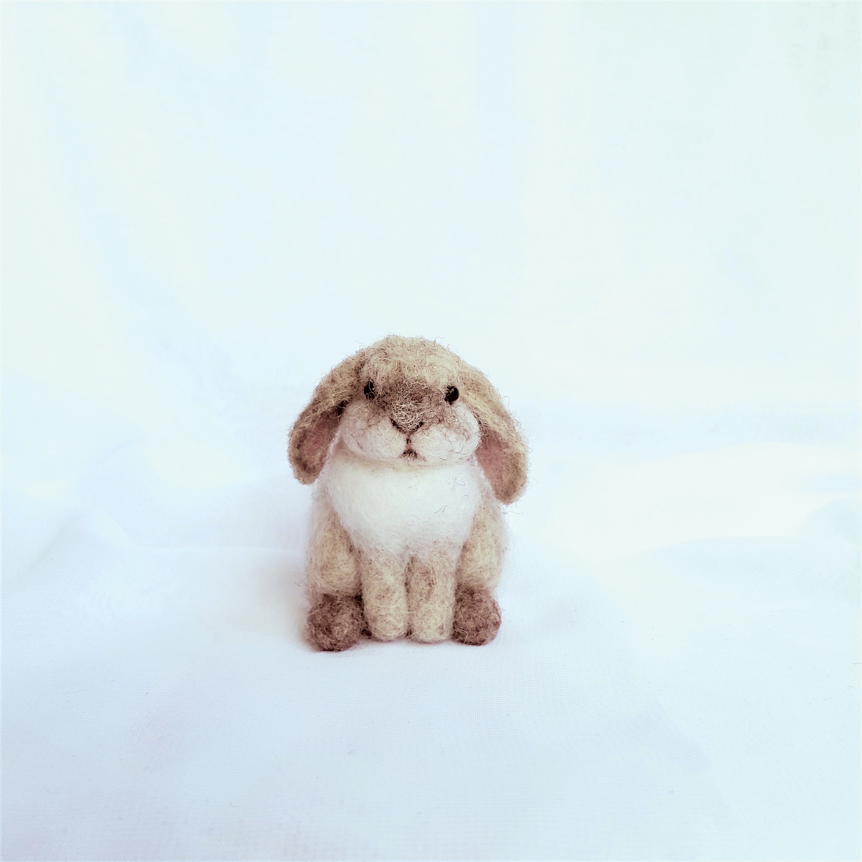 Bunny Felt Toy Handmade Doll Soft Sculpture Needle Felted Wool - Etsy ...