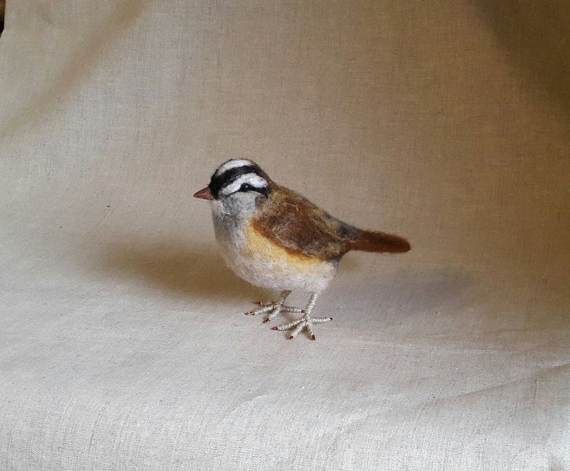 Needle felted birds Felted birds Felted Animals White | Etsy