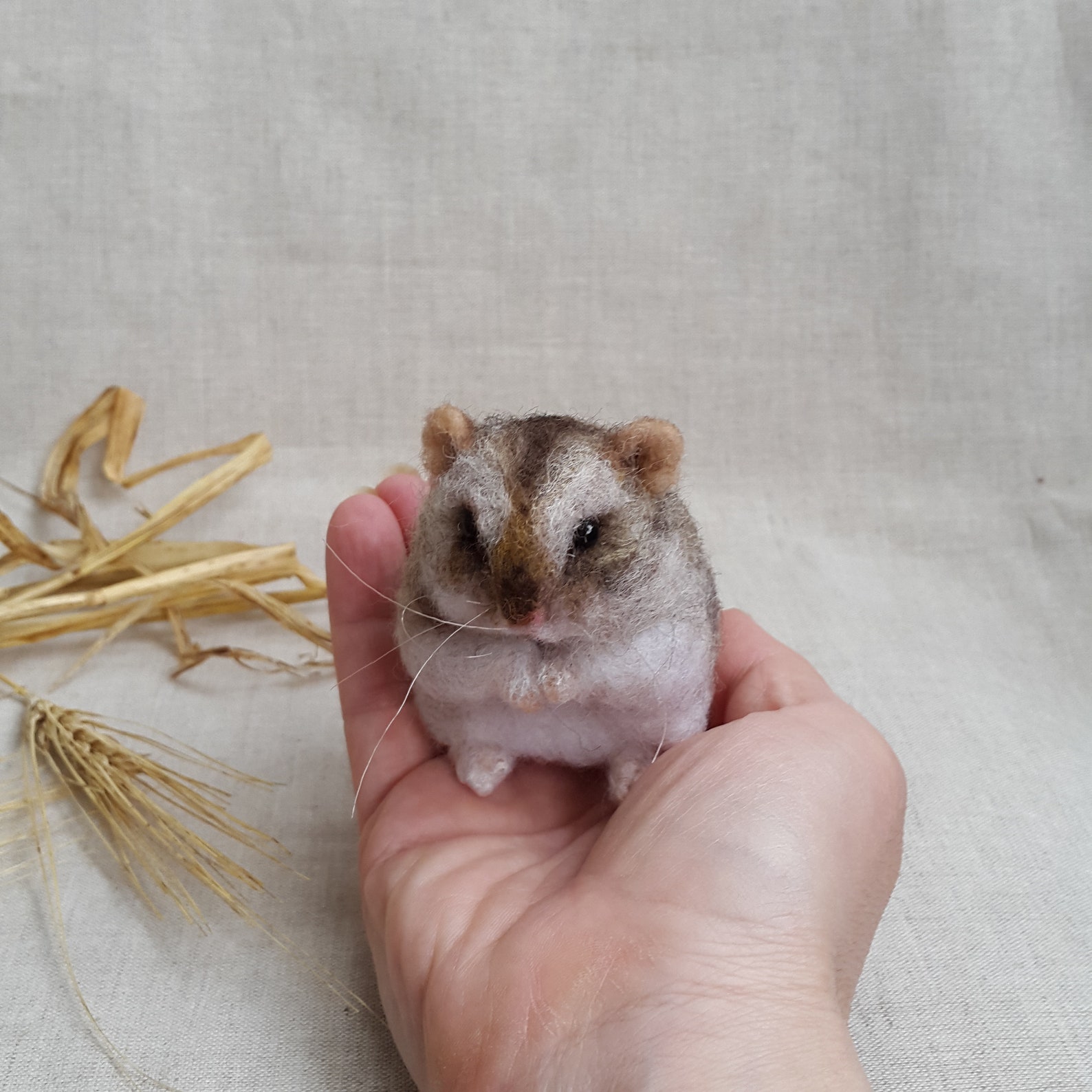 Hamster Felt Toys Needle Wool Animals Sculpture Felted Hamster | Etsy