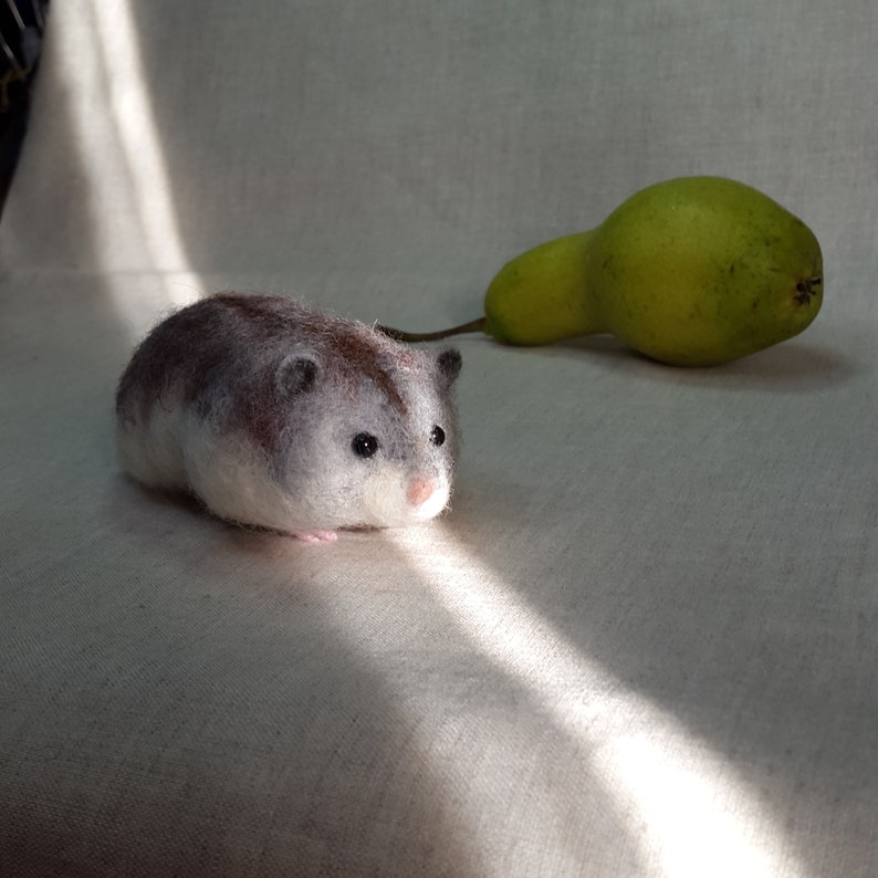 Hamster Felt Toys Needle Wool Animals Sculpture Felted Hamster - Etsy
