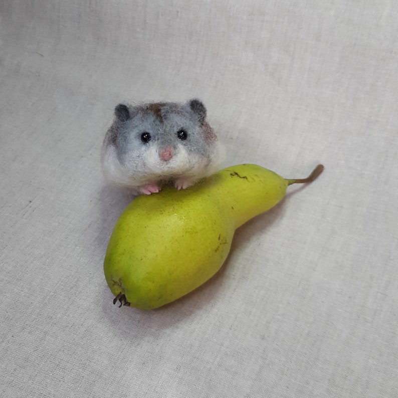 Hamster Felt Toys Needle Wool Animals Sculpture Felted Hamster - Etsy