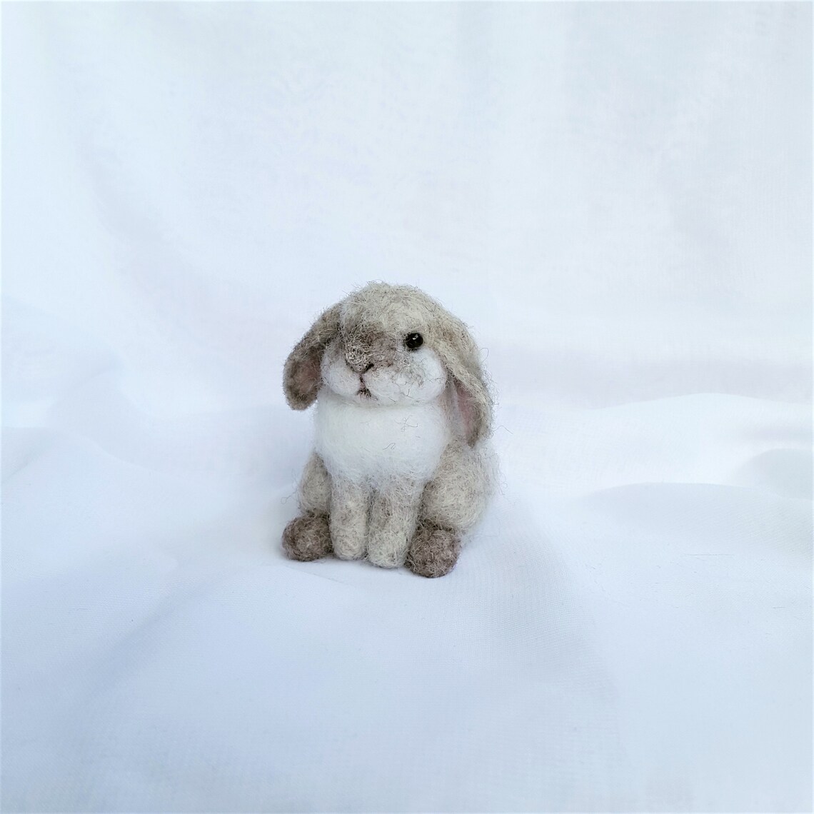 Bunny Felt Toy Handmade Doll Soft Sculpture Needle Felted Wool | Etsy