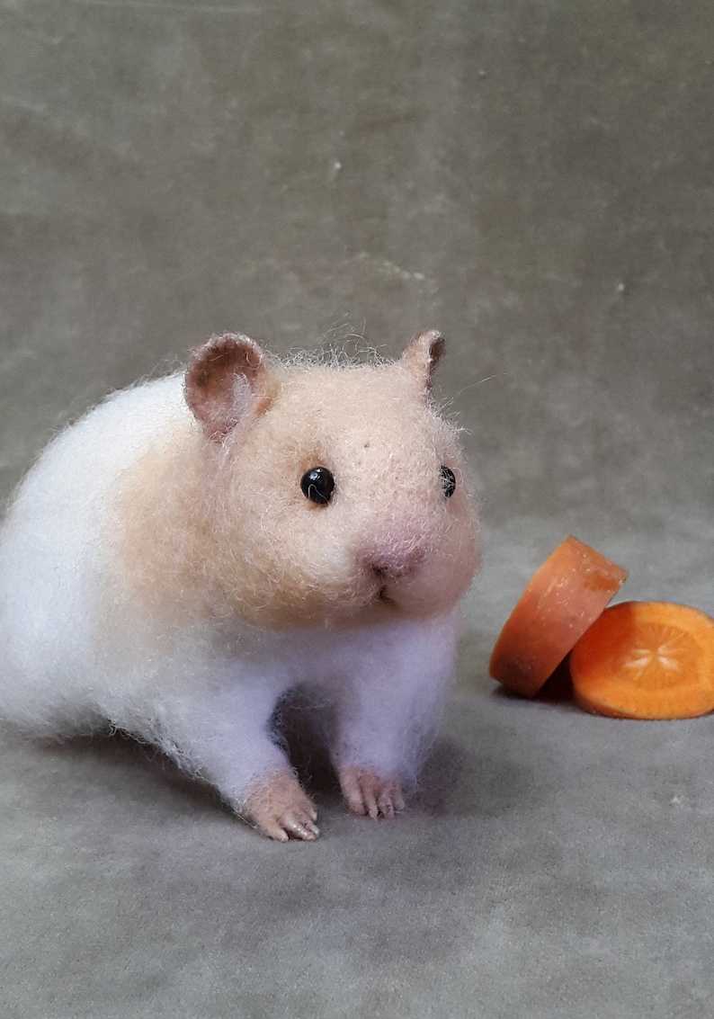 Teddy Bear Hamster Angora Hamster Felt Toys Needle Wool - Etsy