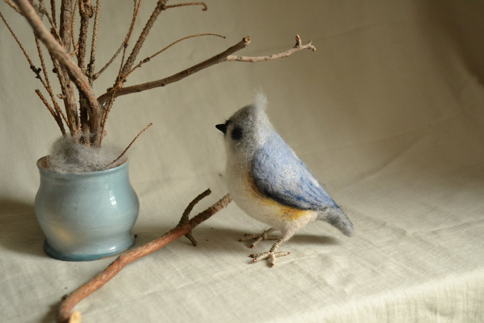 Felt Toy tufted Titmouse..... I Will Make This - Etsy