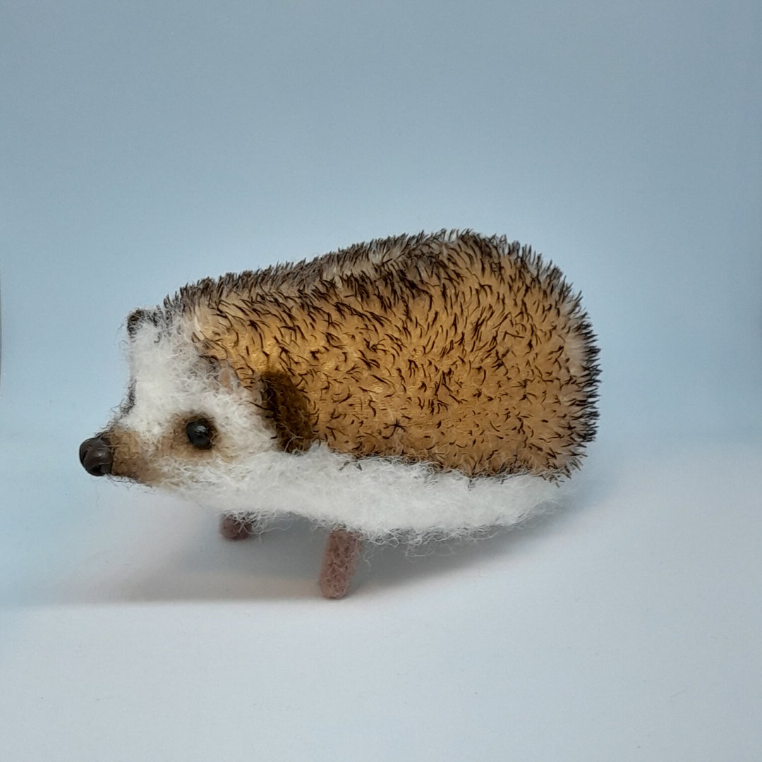 Albino Hedgehog Felt Toys Needle Wool Animals Sculpture Felting ...