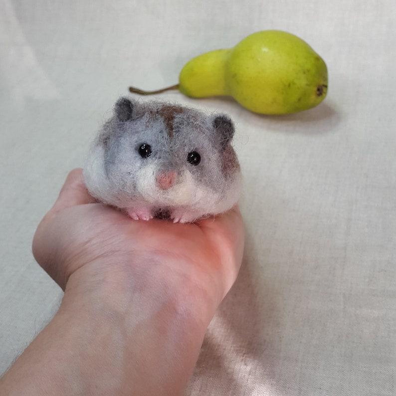 Hamster Felt Toys Needle Wool Animals Sculpture Felted Hamster - Etsy