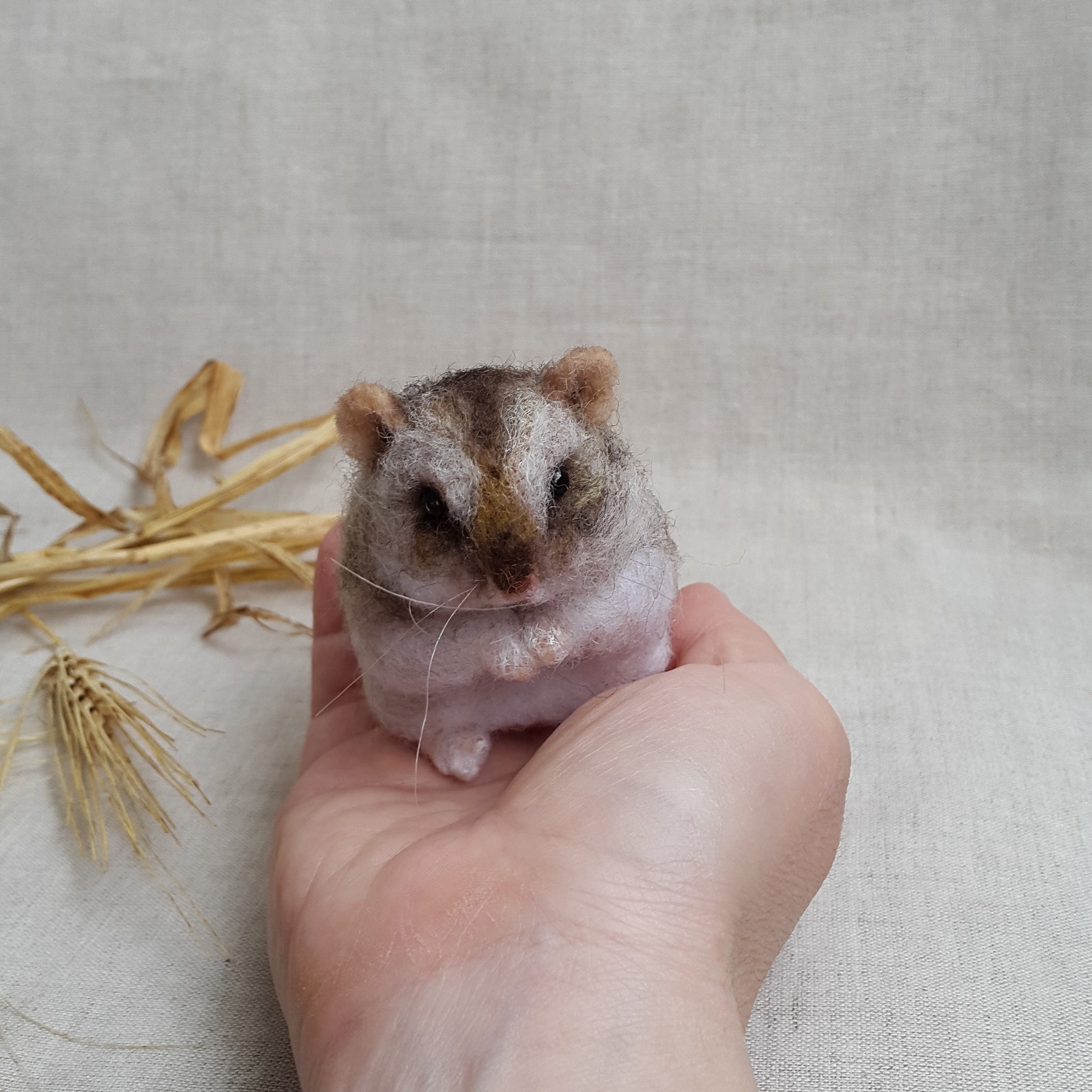 Hamster Felt Toys Needle Wool Animals Sculpture Felted Hamster | Etsy