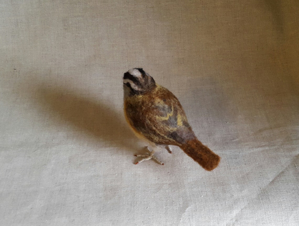 Needle Felted Birds Felted Birds Felted Animals White | Etsy