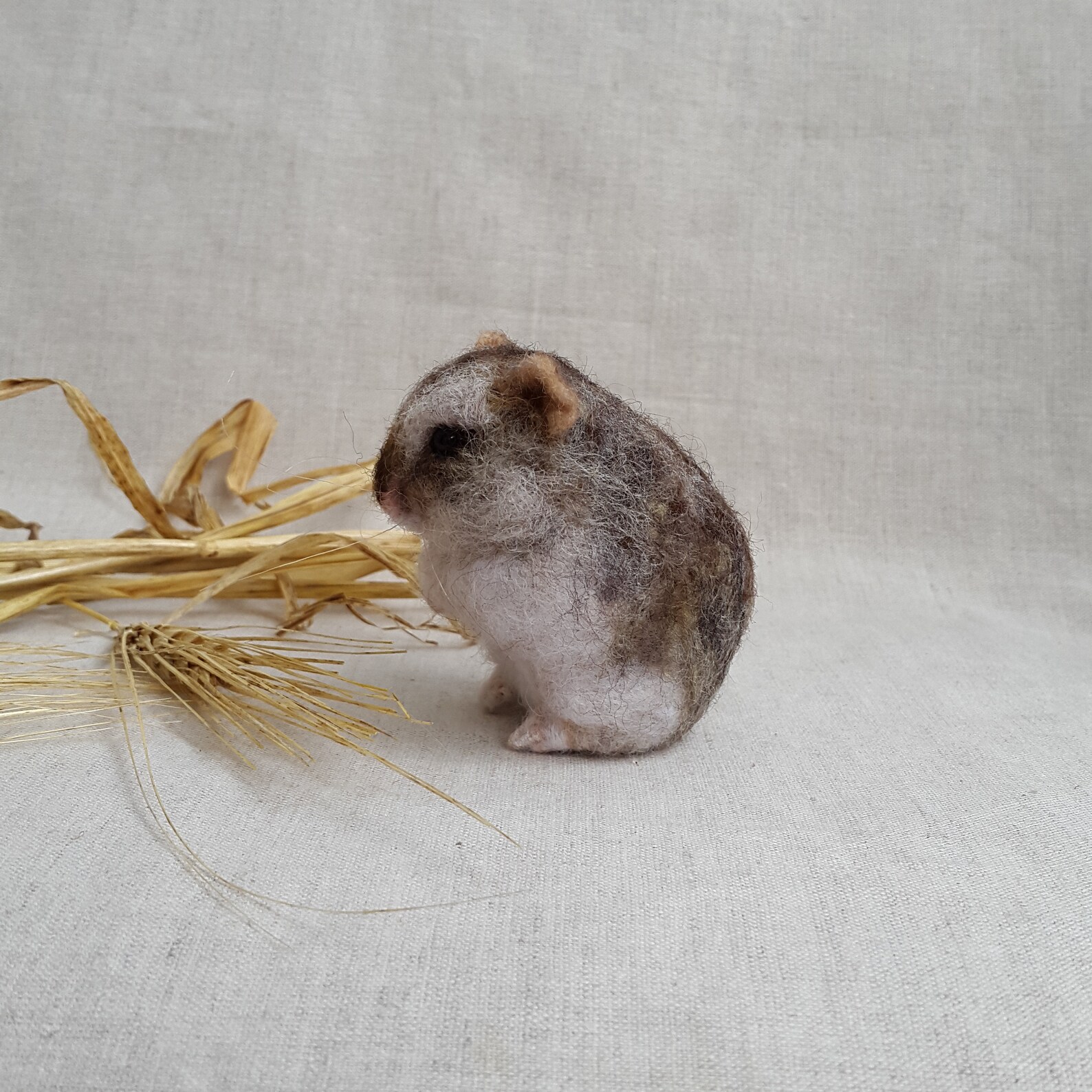 Hamster Felt Toys Needle Wool Animals Sculpture Felted Hamster | Etsy