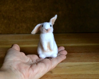 Rabbit....felt Toy Handmade Doll Soft Sculpture Needle | Etsy