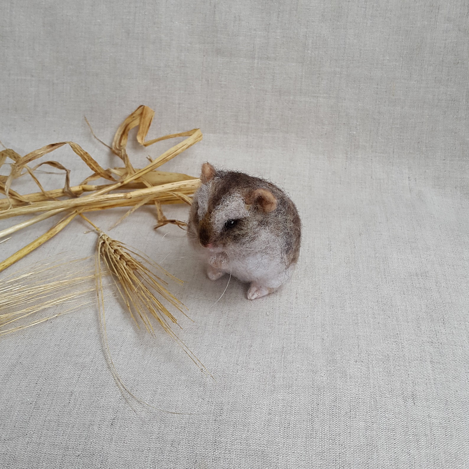 Hamster Felt Toys Needle Wool Animals Sculpture Felted Hamster | Etsy