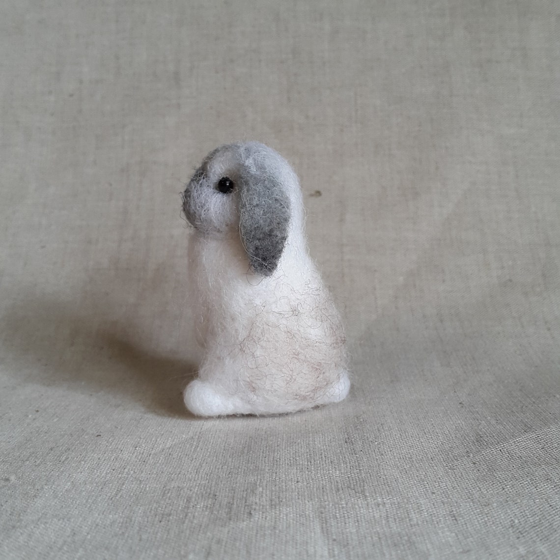 Bunny Felt Toy Handmade Doll Soft Sculpture Needle Felted Wool - Etsy