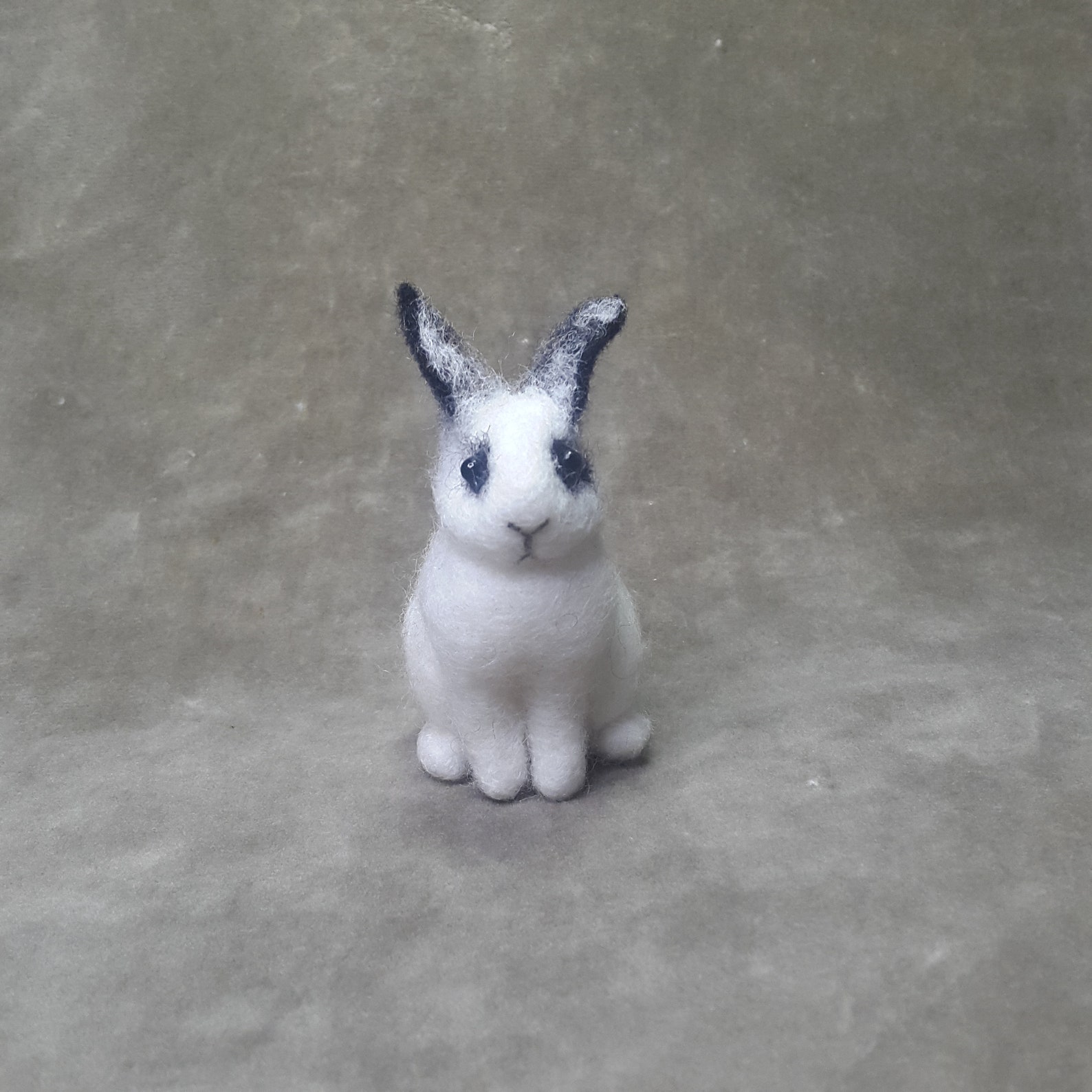 Bunny Felt Toy Handmade Doll Soft Sculpture Needle Felted Wool - Etsy