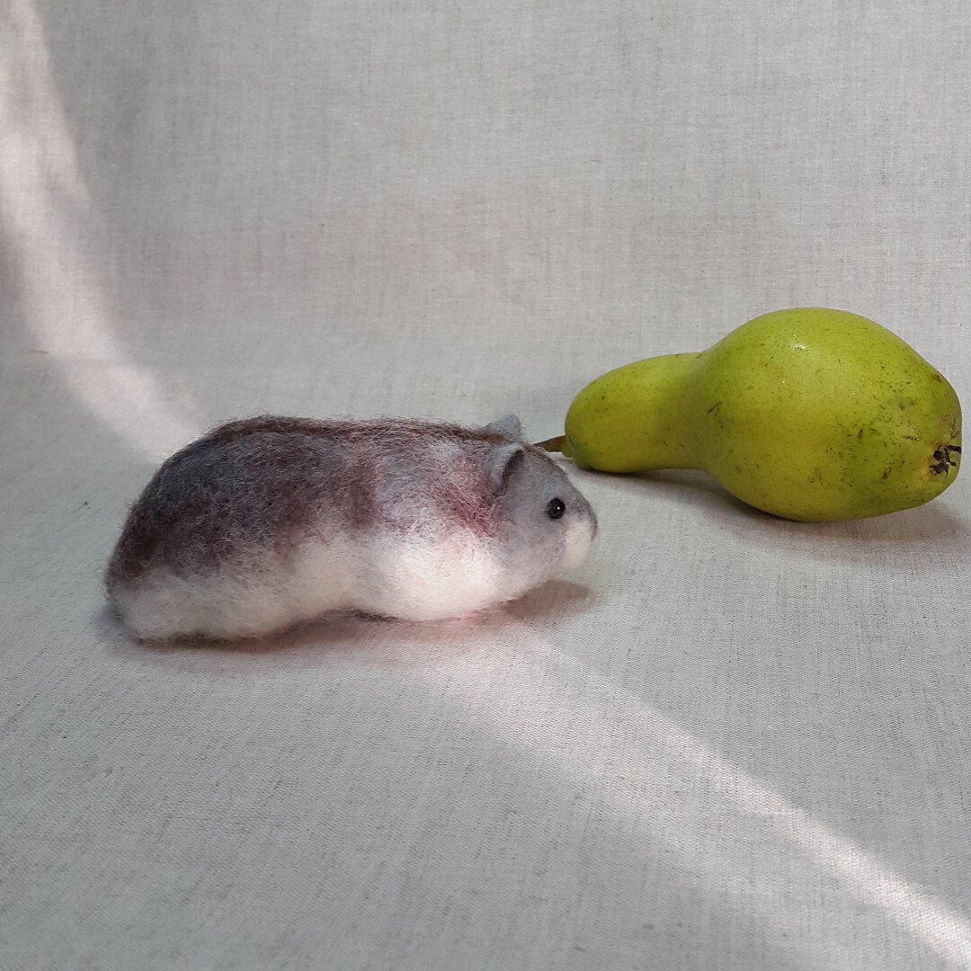 Hamster Felt Toys Needle Wool Animals Sculpture Felted Hamster Handmade ...