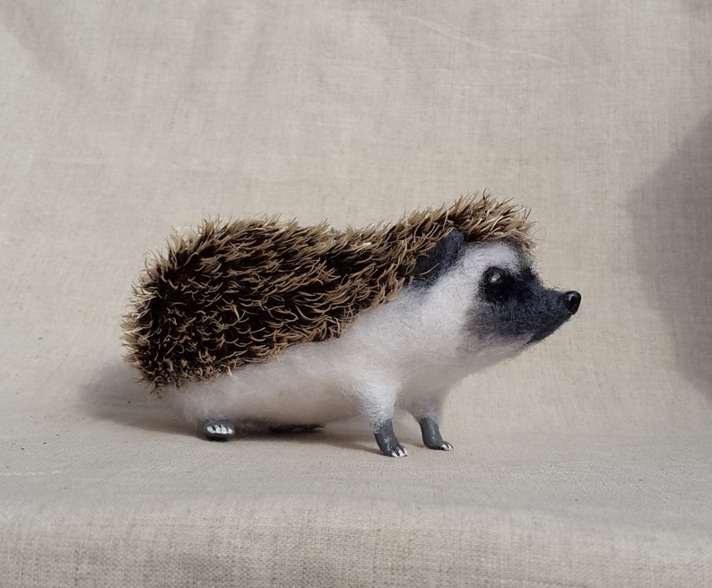 Hedgehog Felt toys Needle Wool Animals Sculpture Felting | Etsy
