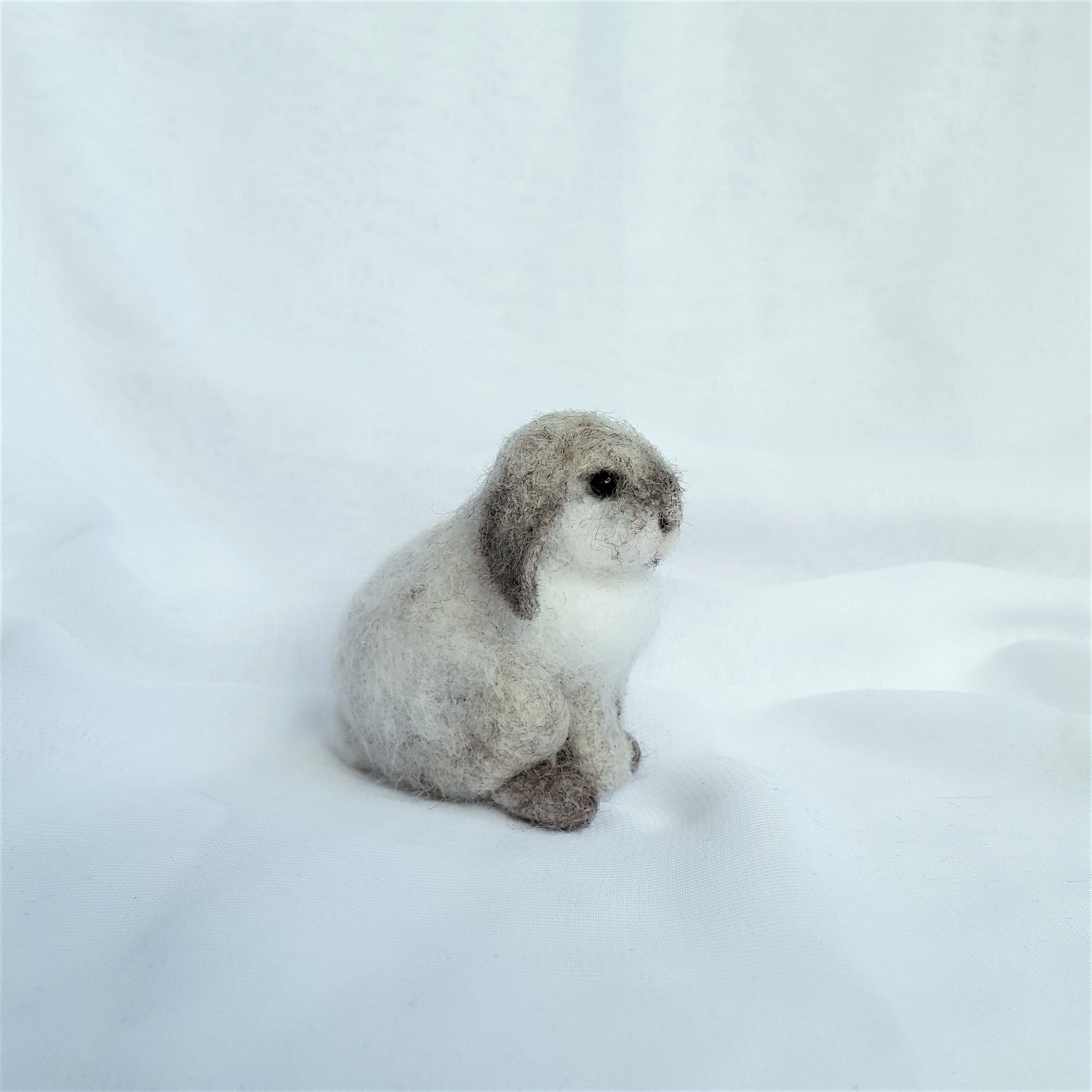 Bunny Felt Toy Handmade Doll Soft Sculpture Needle Felted Wool - Etsy ...