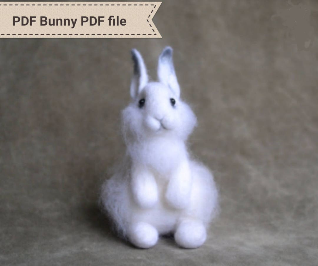 PDF Bunny... This is PDF Files Pattern Felting Animal Needle Felting ...