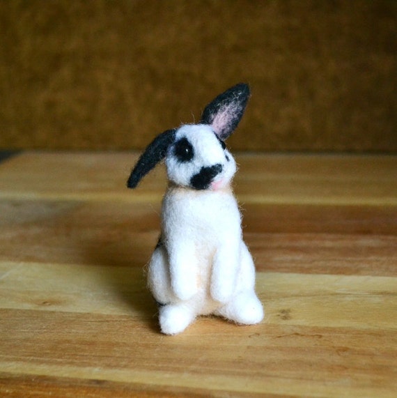 Bunny....felt Toy Handmade Doll Soft Sculpture OOAK Needle - Etsy