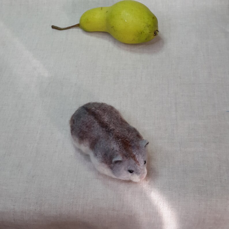 Hamster Felt Toys Needle Wool Animals Sculpture Felted Hamster | Etsy