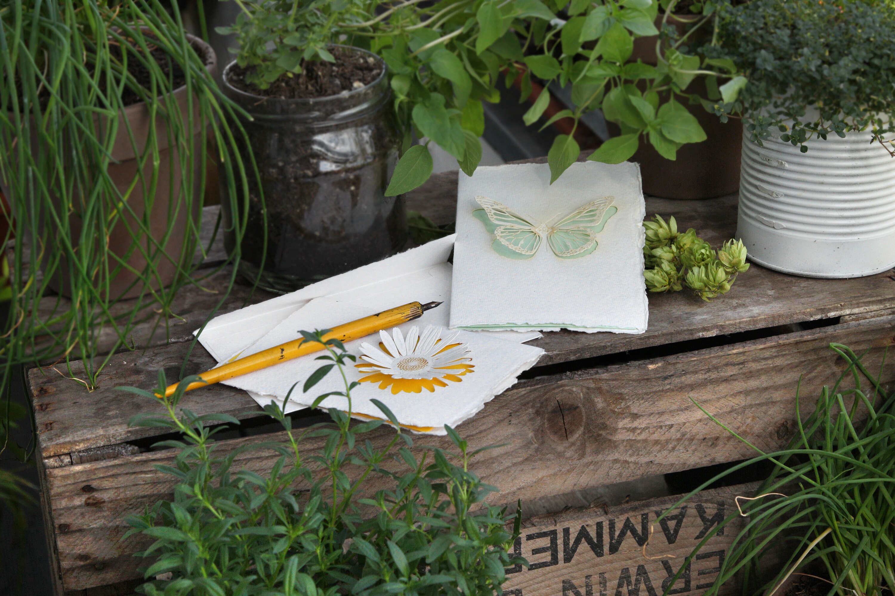 Free Choice Set, 3 Cards – Handmade Paper Cards, Laser Cut Motif With ...