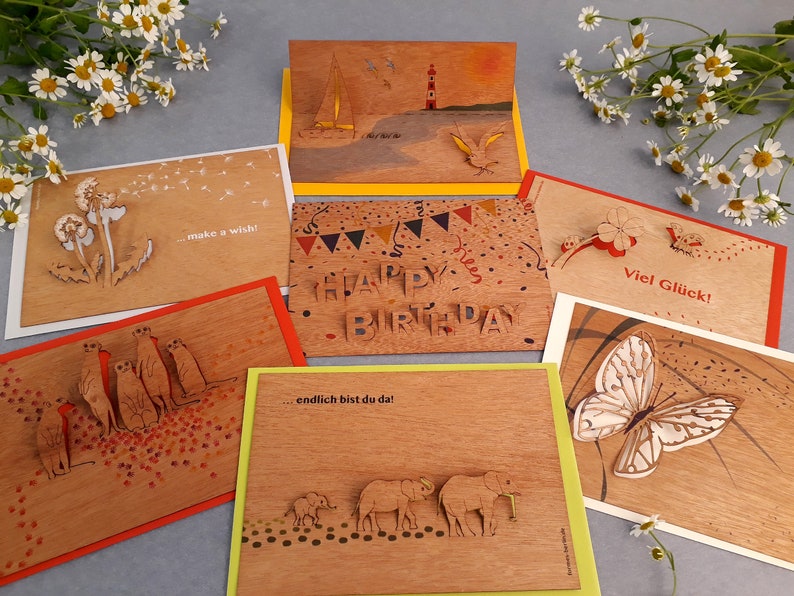 Free Choice Set, 3 Cards – Pop up Cards - Etsy