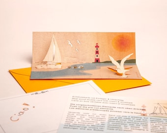 Boat Pop up Card - Etsy