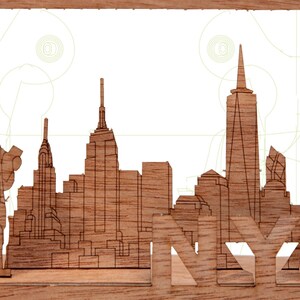 Wooden Postcard – New York 3 Cards - Etsy