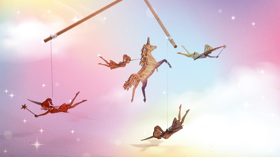 Wooden DIY Mobile Elfs - Etsy