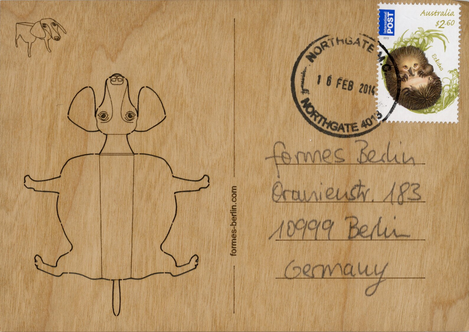 Wooden Postcard Pig 3 Cards - Etsy