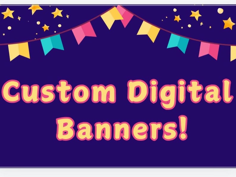 Customized Digital Banner Design - Etsy