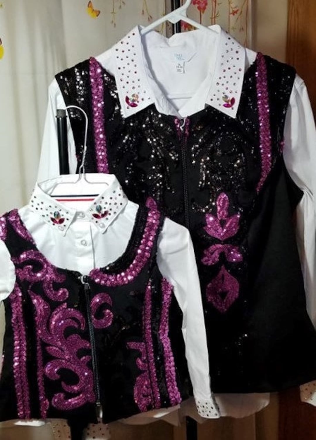 XL and GIRLS 4 Hot Pink Matching Set Leadline Vests - Etsy