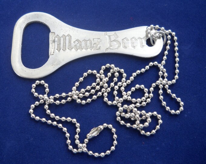 Vintage 1940s Manz Beer Bottle Opener Necklace - Etsy