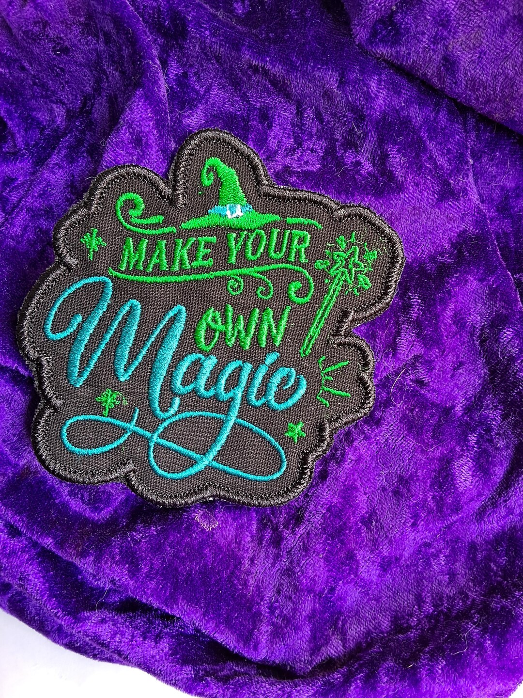 Make Your Own Magic Embroidered Patch- Witch Embroidered Patch/witch ...
