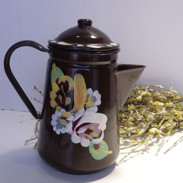 Enamel Coffee Pot - Etsy