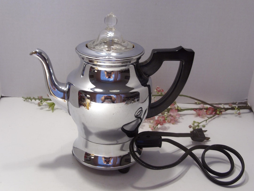 Art Deco Electric Percolator Coffee Pot Universal Coffeepot Made by ...
