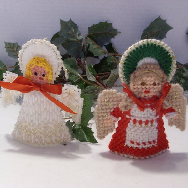 Plastic Canvas Angel Tree Topper - Etsy