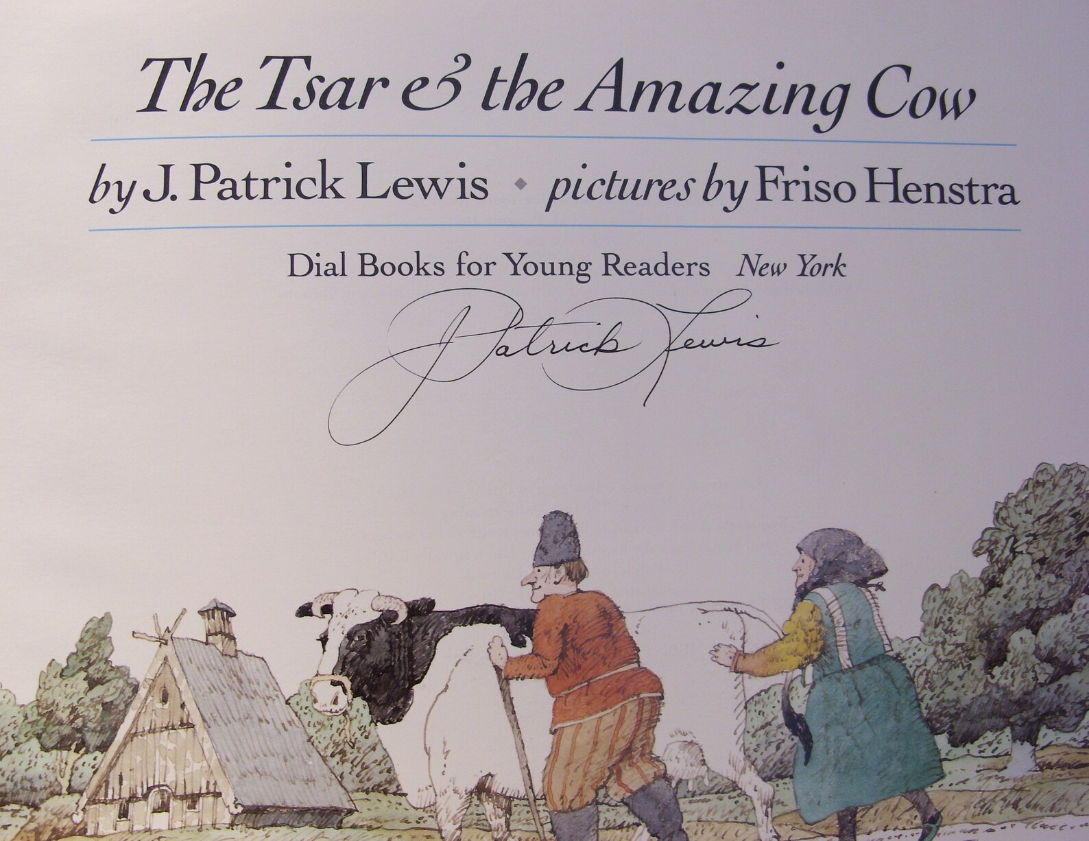 Autographed First Edition Book the Tsar and the Amazing Cow by | Etsy
