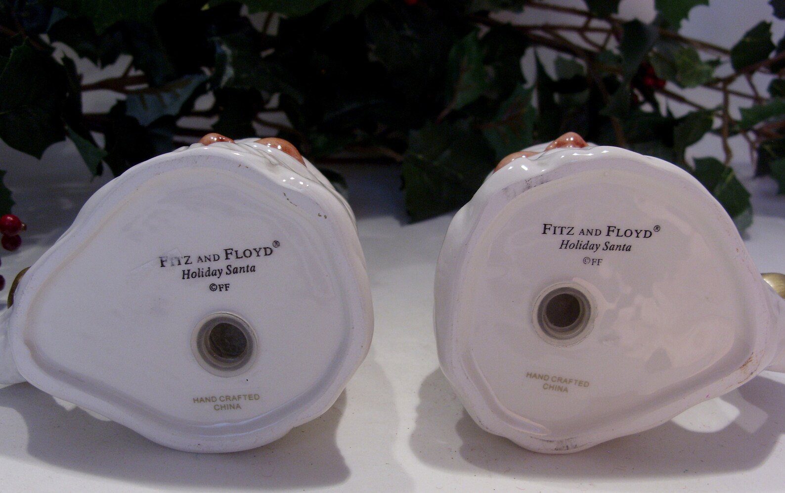 Fitz and Floyd Holiday Santa Vintage Salt and Pepper Shakers - Etsy